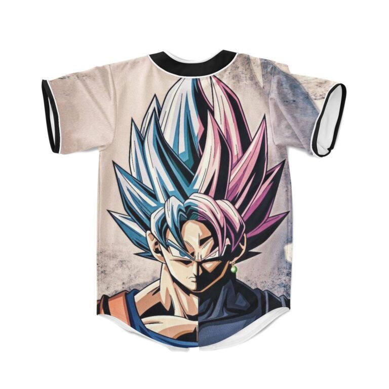 Goku SSGSS Fight Super Saiyan Rose Vibrant Baseball Jersey - Saiyan Stuff