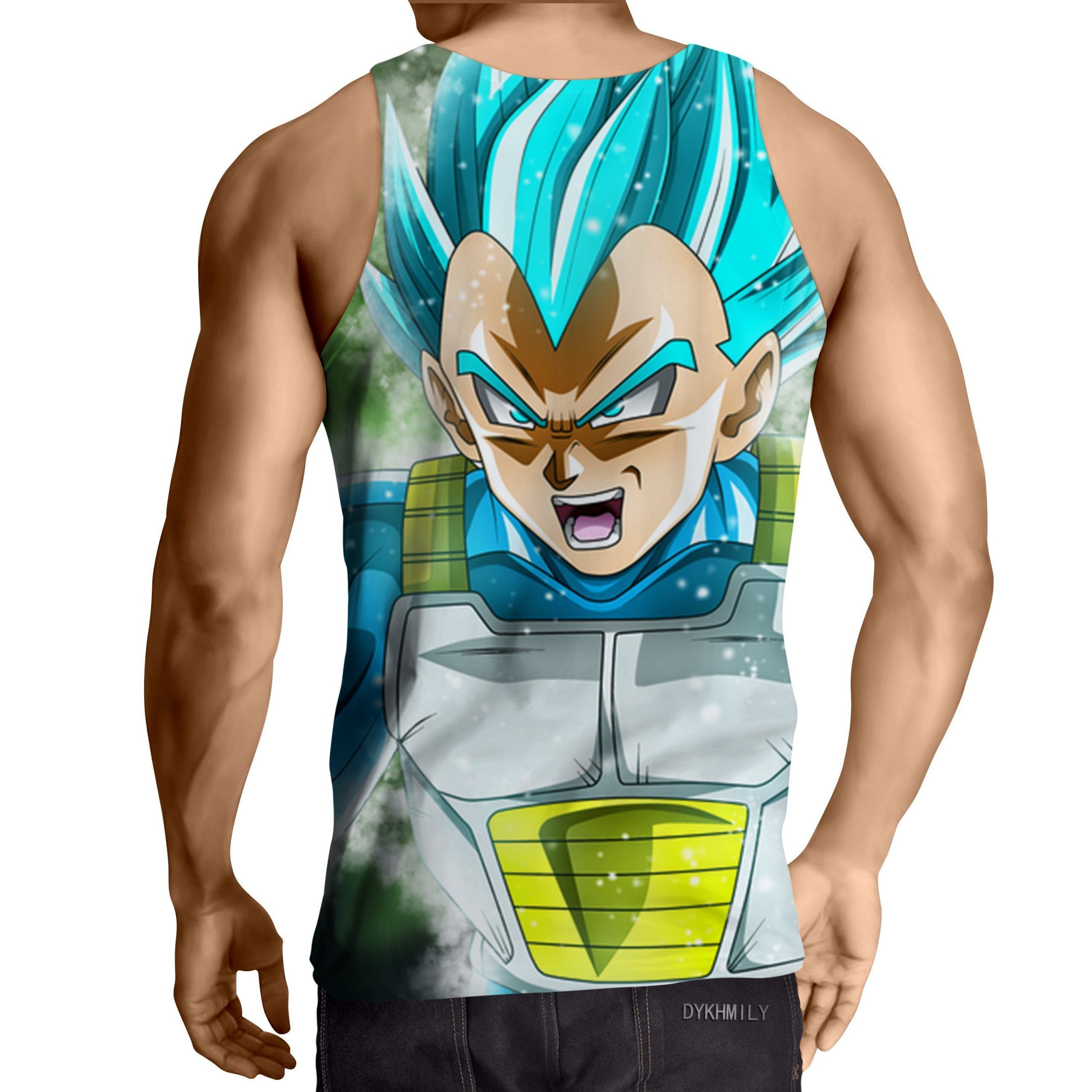 DBZ Vegeta Super Saiyan God Unique Style 3D Print Tank Top - Saiyan Stuff