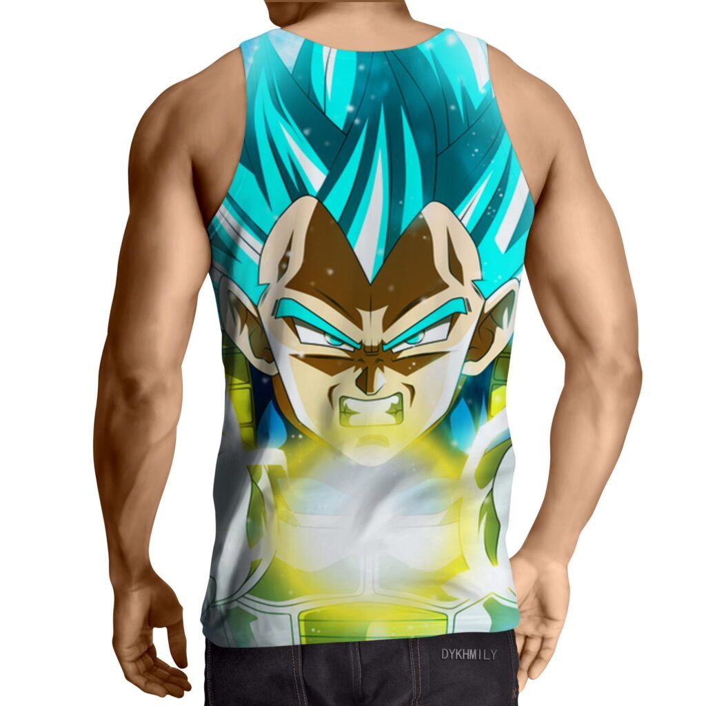 DBZ Vegeta Super Saiyan God Kamehameha Cool Style Tank Top