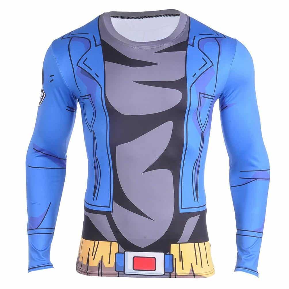DBZ Cosplay Future Trunks Gear 3D Workout Long Sleeves T-Shirt - Saiyan ...