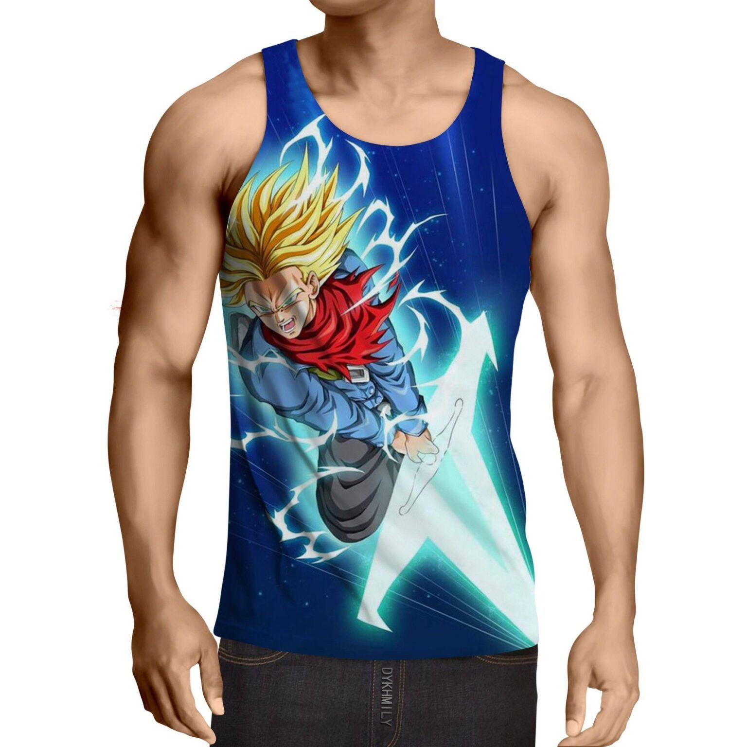 Dragon Ball Future Trunks Young Super Saiyan Anime Theme Tank Top
