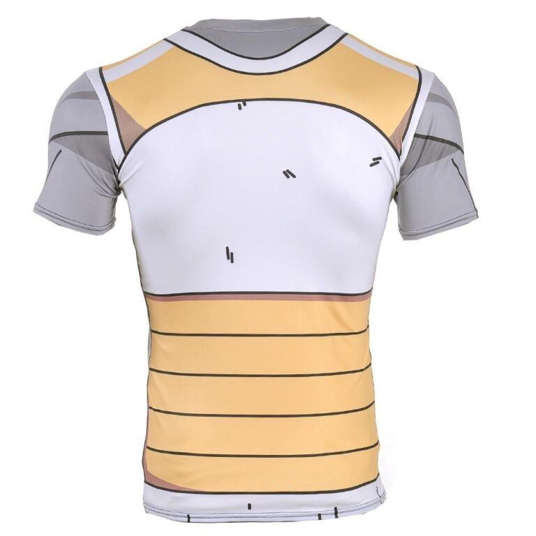 Vegeta Damaged Saiyan Battle Armor Workout Compression 3D T-Shirt