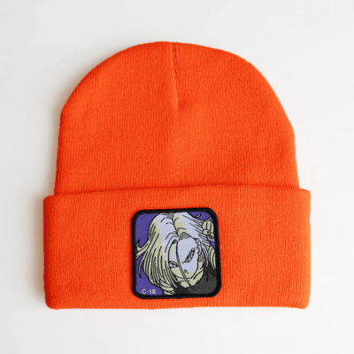 Dragon Ball Z Fighters Android 18 Orange Streetwear Beanie
