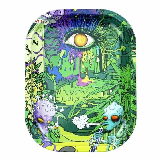 Marijuana Forest Windy and High Blunt Rolling Tray - Saiyan Stuff