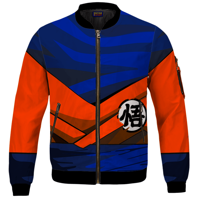 Dragon Ball Z SSJ1 Son Goku Inspired Cosplay Bomber Jacket