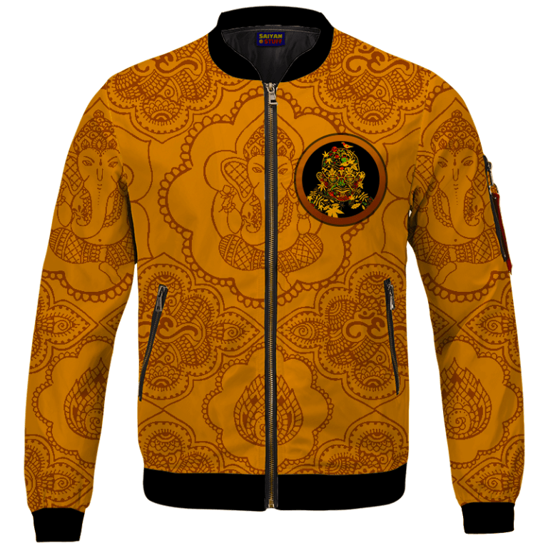 420 Art Mahatma Ganja Gandhi Dope Marijuana Bomber Jacket