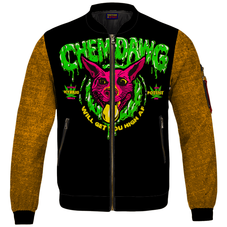Chemdawg Strain Sativa Hybrid Indica Potent Marijuana Bomber Jacket