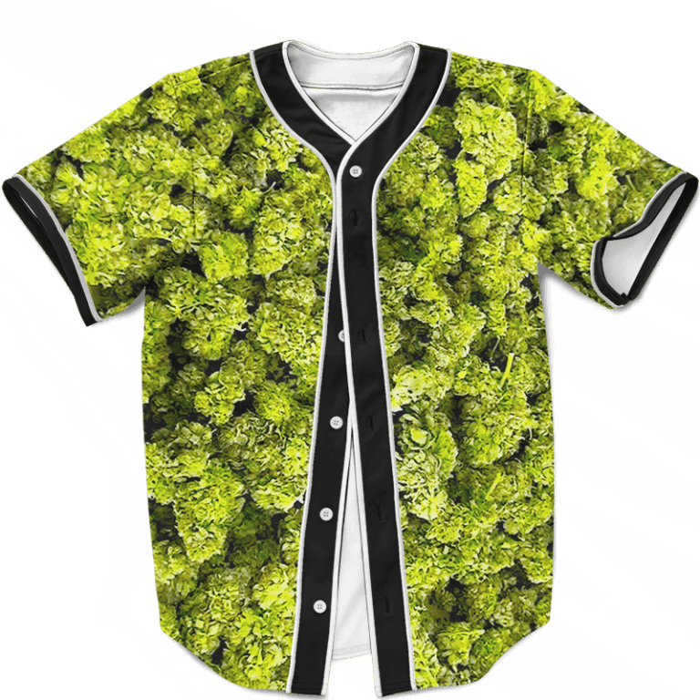 Marijuana Kush Nugs All Over Print Awesome Baseball Jersey