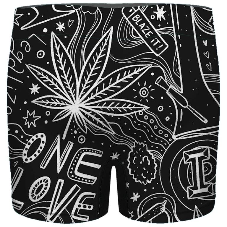 Albert Einstein Smoking Dope Galaxy 420 Marijuana Men’s Boxers - Saiyan ...