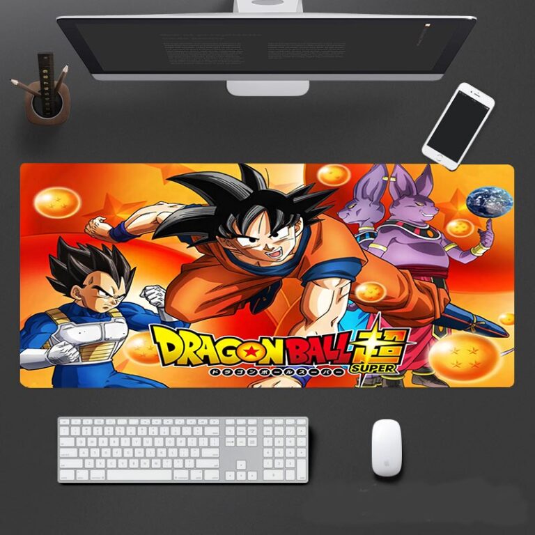 DBZ Cute Kid Goku And Shenron Dragon Balls Mouse Pad - Saiyan Stuff