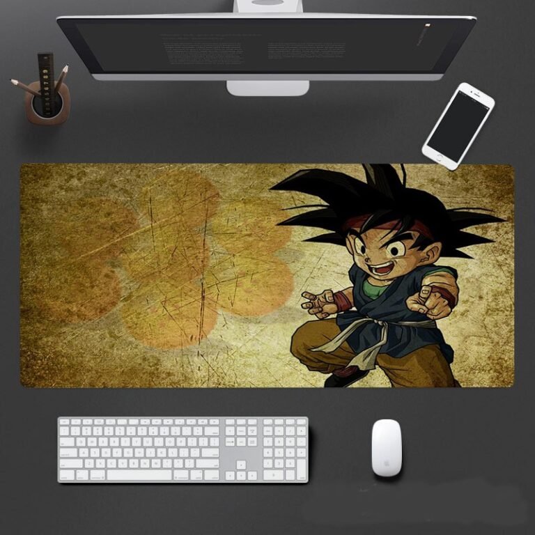 DBZ Cute Kid Goku And Shenron Dragon Balls Mouse Pad - Saiyan Stuff
