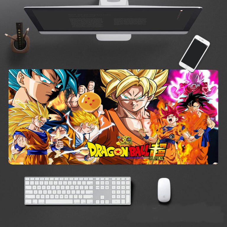 DBZ Cute Kid Goku And Shenron Dragon Balls Mouse Pad