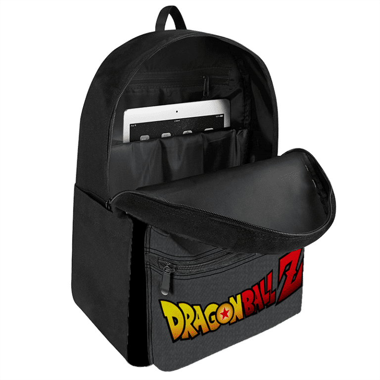 Dragon Ball Z Goku Black And White Emblem Canvas Backpack