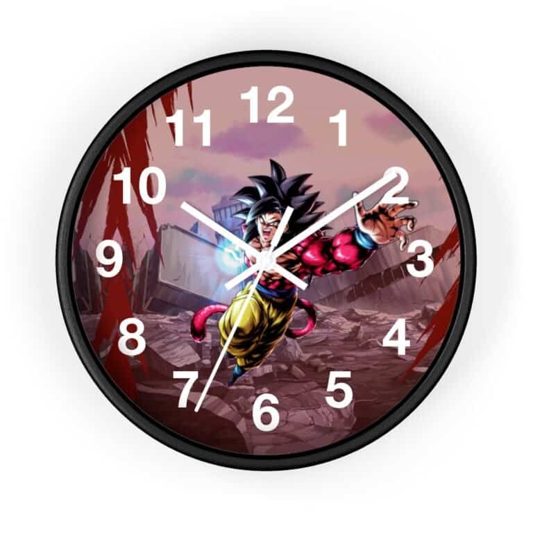 Dragon Ball GT SSJ4 Goku Attack Pose Awesome Wall Clock
