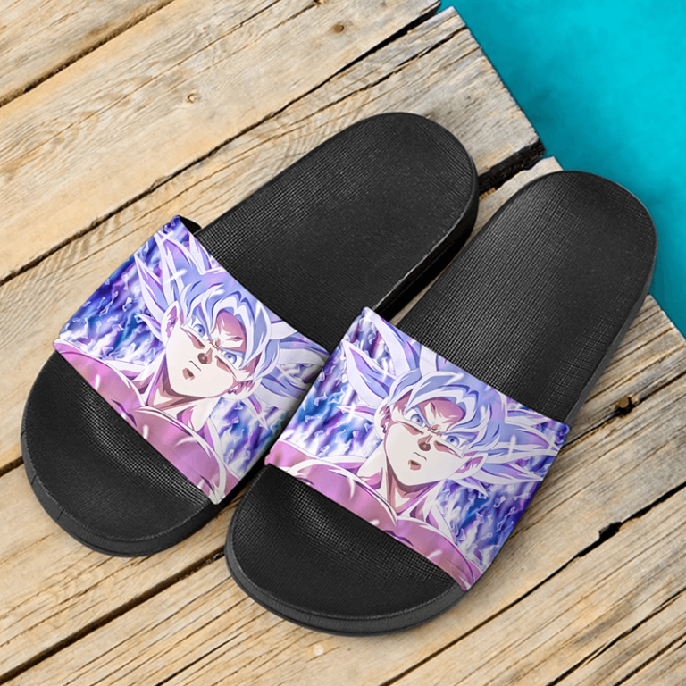 Dragon Ball Super Goku Ultra Instinct Close Up Dope Slide Slippers