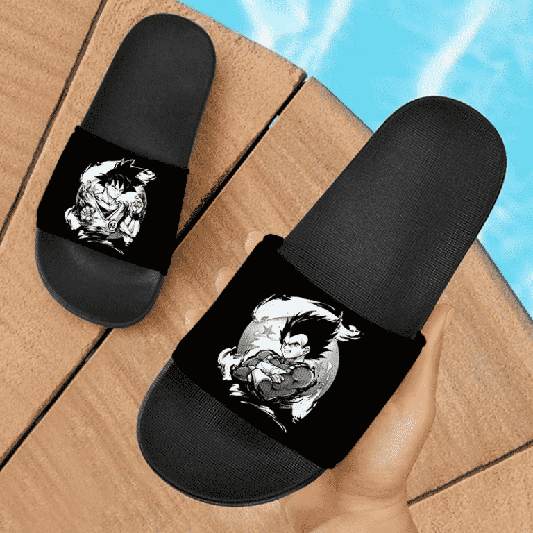 Dragon Ball Super Goku Ultra Instinct Close Up Dope Slide Slippers