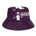Videl Quote Dragon Ball Z Violet and Powerful Bucket Hat