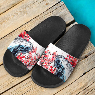 Dope Weed Bong Joint Pattern Design Marijuana Slide Sandals