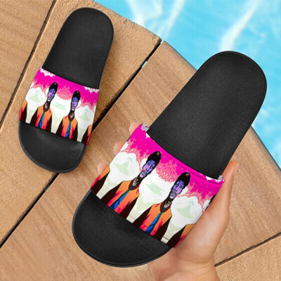 Wiz Khalifa Smoking Joint 420 Marijuana Red Slide Sandals - Saiyan Stuff