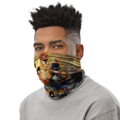 One Piece Straw Hat Pirates With Sabo And Ace Tube Mask