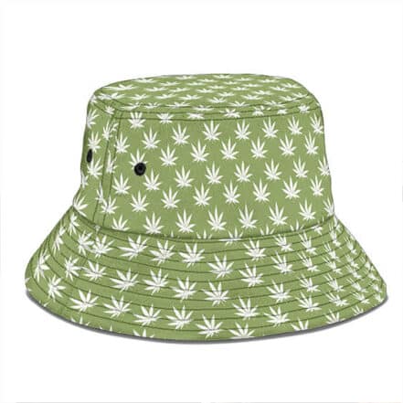 420 Marijuana Leaf All Over Print Design Cool Bucket Hat