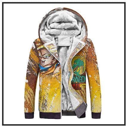 Best Dragon Ball Z Fleece Hooded Jackets | Goku - Saiyan Stuff