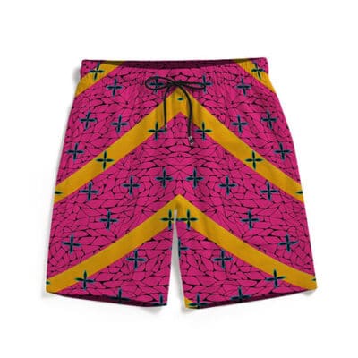 Elite Demon Daki Obi Sash Pattern Beach Shorts