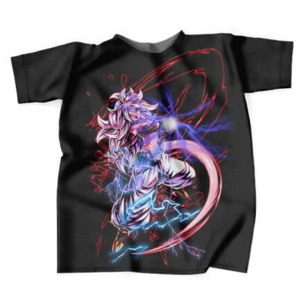Unique Android 21 Evil Form DBZ Black Tees