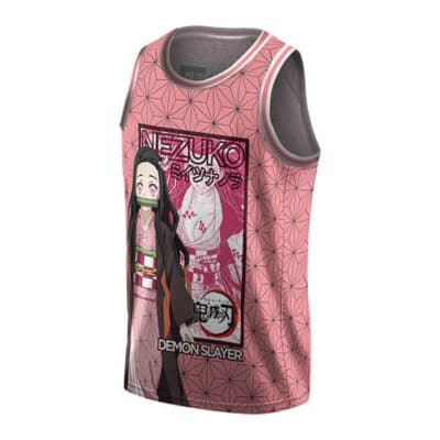 The Chosen Demon Nezuko Kimono Art Pink NBA Jersey